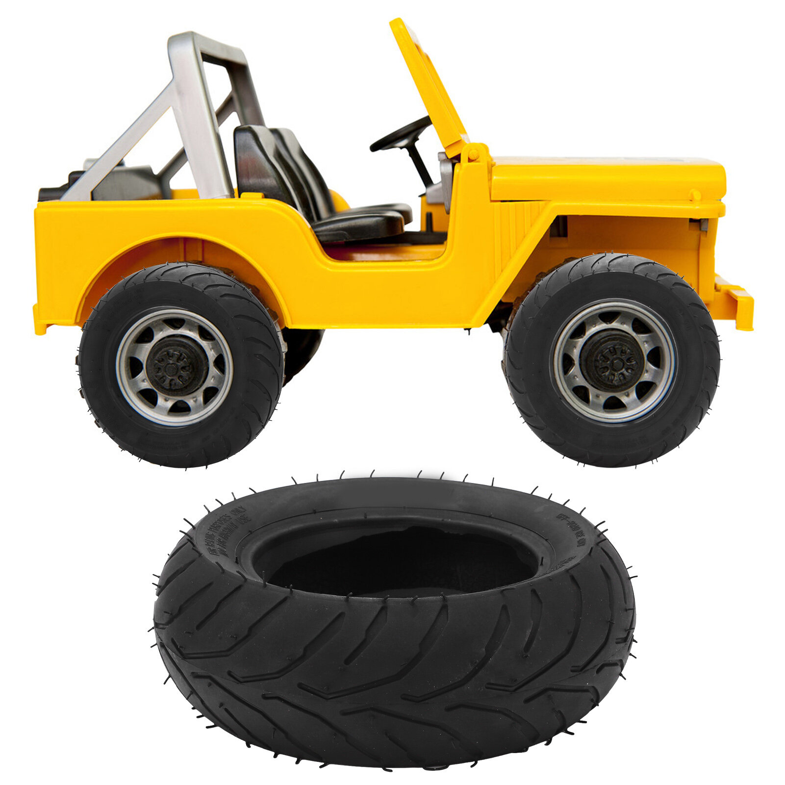 Комплект Шины И Камеры: 90/65-6.5 Для Мини-Мотоциклов - Бутиловая Резина С Устойчивостью К Ударам И Превосходным Демпфированием Для Восстановления Мотоциклов И Электросамокатов