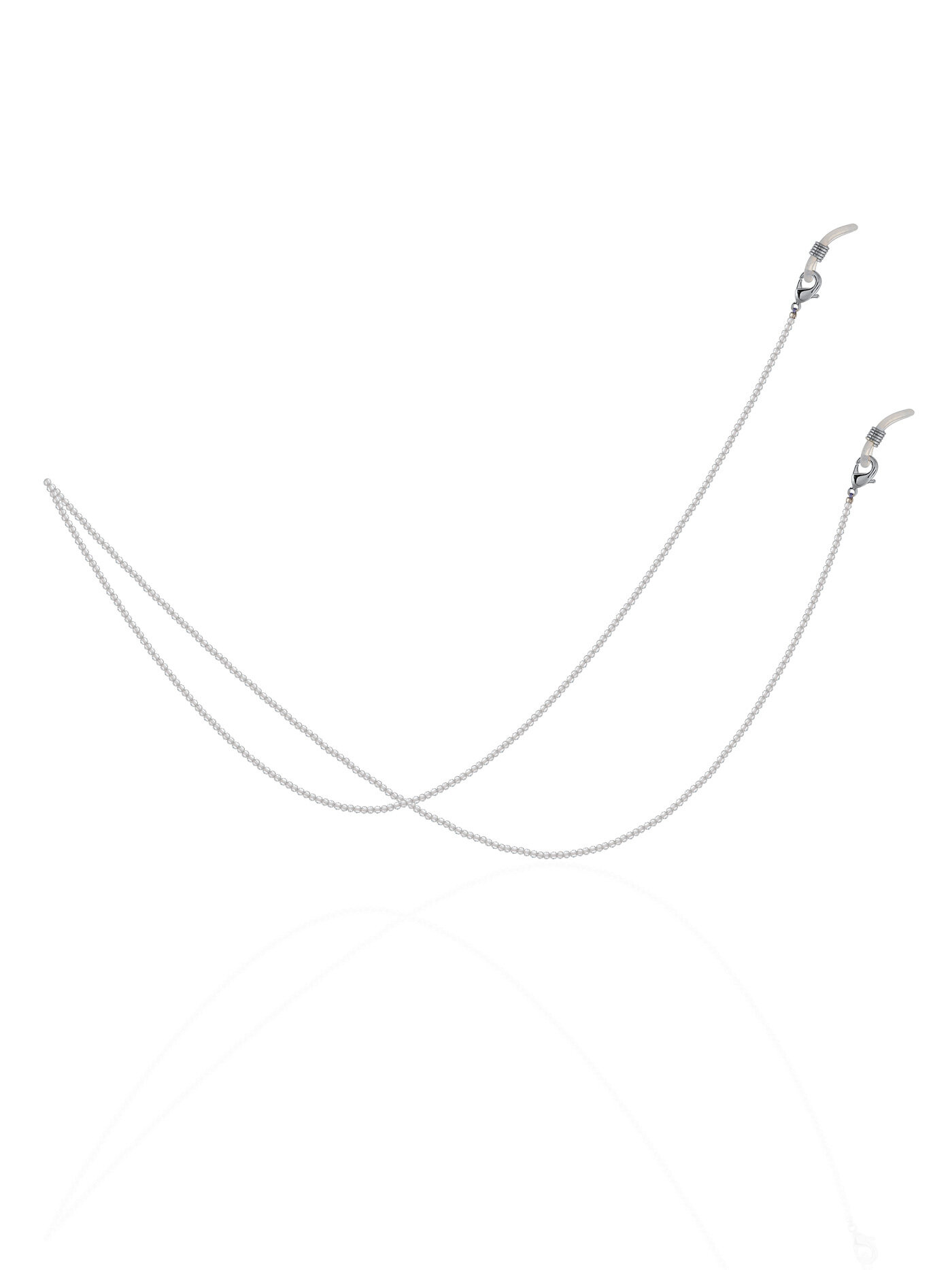 Стильная цепочка для очков с прозрачной шпинелью