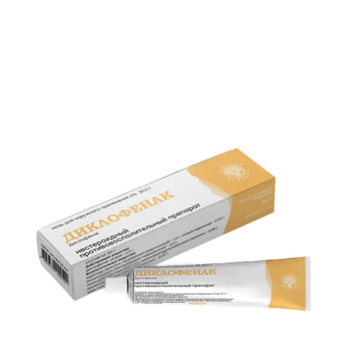 Диклофенак мазь для наружного применения 2 % 30 г 1 шт