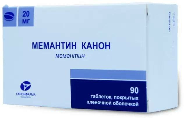 Мемантин Канон, таблетки покрыт. плен. об. 20 мг, 90 шт.