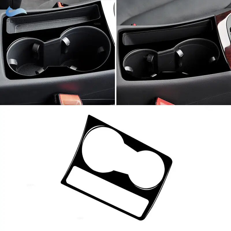 Черный фортепиано, салон автомобиля, центральная консоль, панель переключения передач, держатель для чашки, рамка, накладка для Audi A4 B8 2009-2016