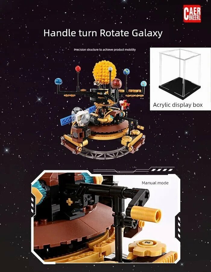 Глобус-пазл Солнечная система (Ручное вращение, витрина, 946 деталей)