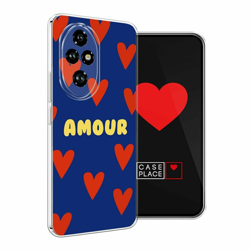 Чехол на Honor 200 Pro / Хонор 200 Про с принтом "Amour art - 14 февраля" — фото 1