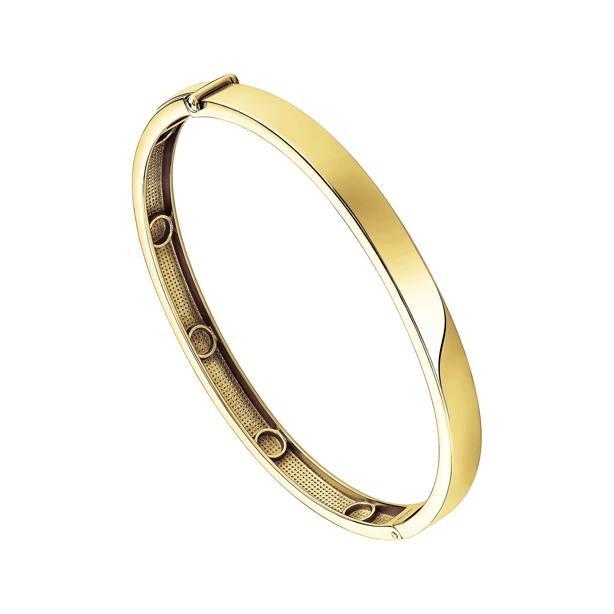 Браслет, серебро, 925 проба, золочение