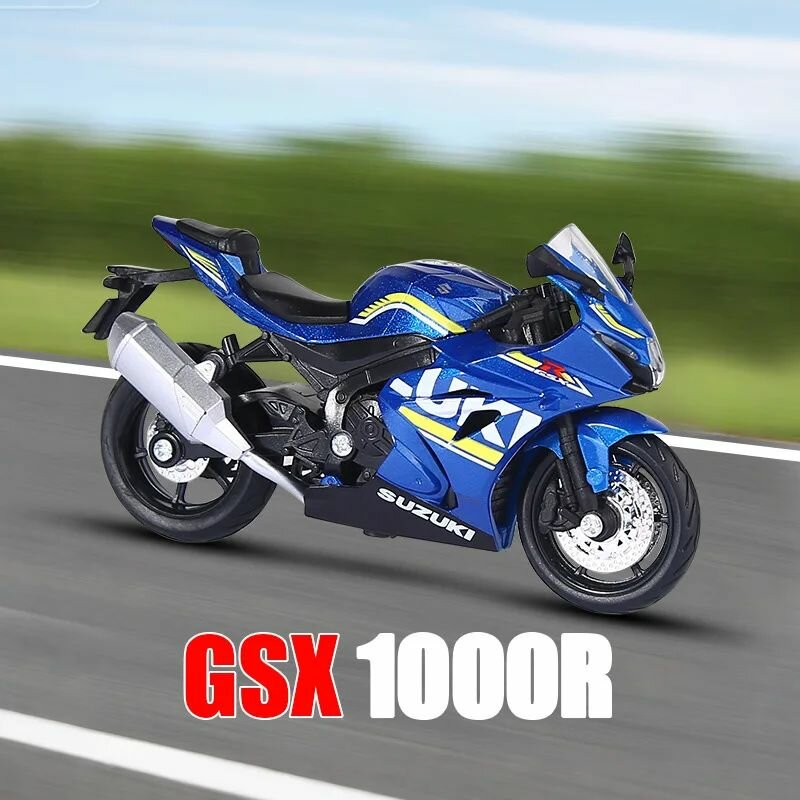 1:18 CBR1000RR GSX1000 R1 Hayabusa Simulation Коллекционная модель автомобиля из сплава Высокоточное детальное воспроизведение