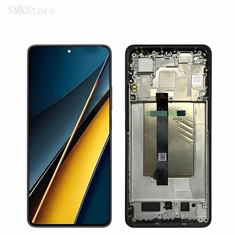 (AMOLED) Дисплей(экран) для Poco X6 Pro 5G (поко х6 про) в сборе с тачскрином рамкой (Оригинал) , 2311DRK48G