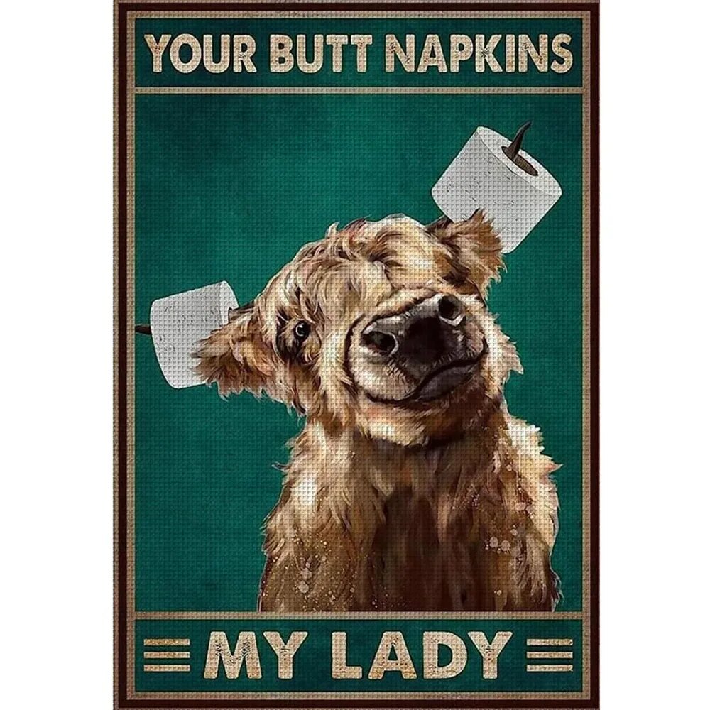 Вышитая картина на холсте 11CT, 40 60 см, набор для вышивания крестиком из хлопка