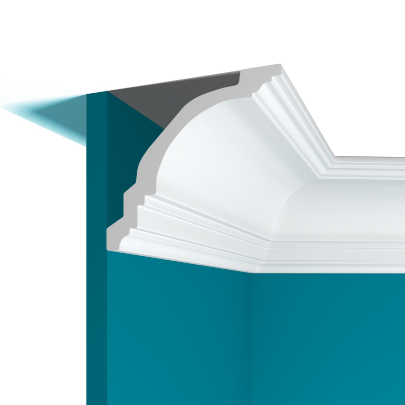 Плинтус потолочный 100х100 мм 42 метра под покраску карниз полистирол ультра легкий