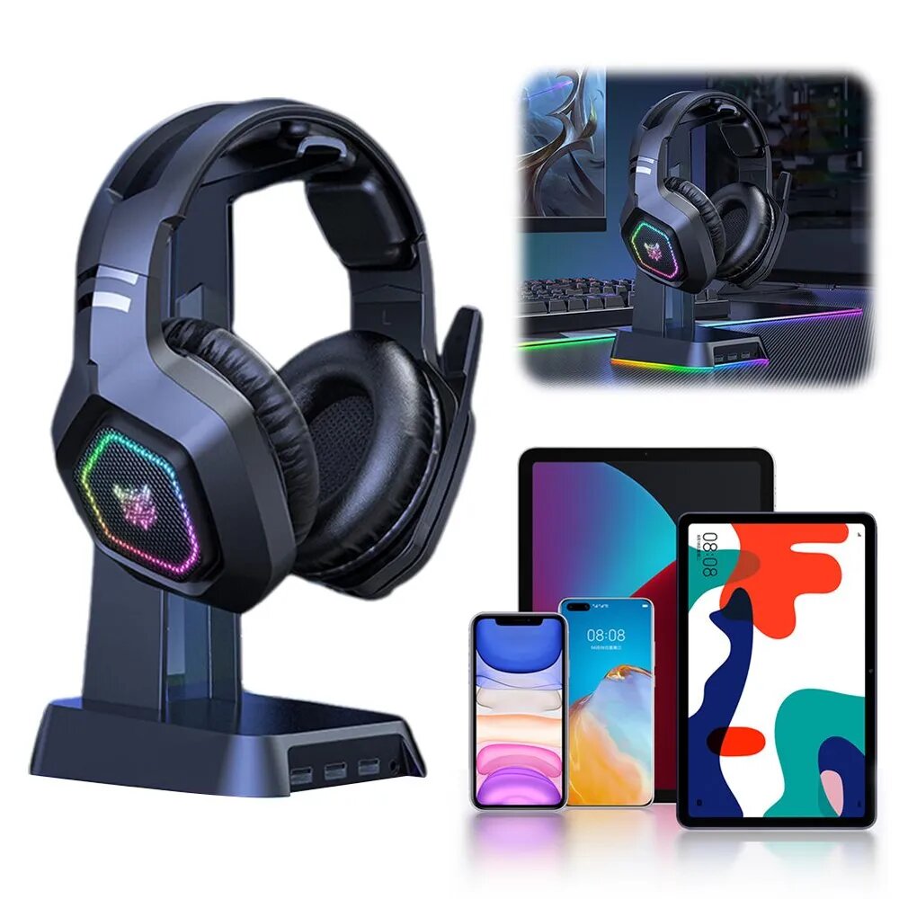 Наушники с микрофоном B100, Радиоканал, Bluetooth, USB Type-C, 3.5 мм