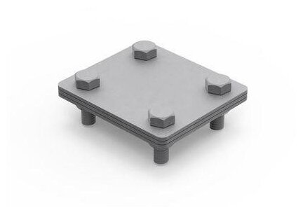 Соединитель полоса-полоса 25-40мм с разделит. пластиной 80х70мм, DKC NG3105 (1 шт.)