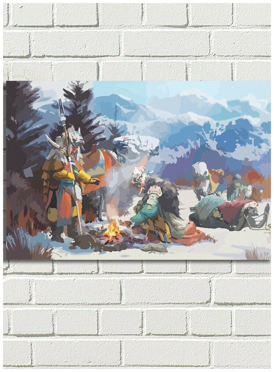 Картина по номерам игра Horizon Zero Dawn (Элой) - 8918 Г 60x40