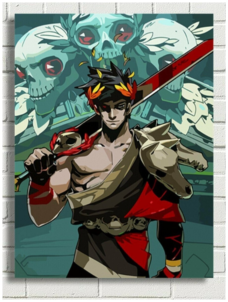 Картина по номерам Игра Hades (Аид, Боги, Мифология, Никта, Загрей, Зевс) - 8045 В 30x40