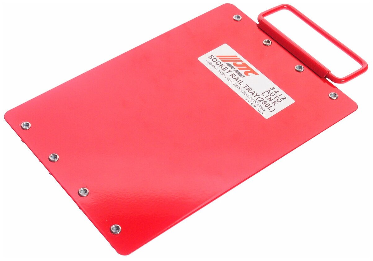 Лоток с реечными держателями головок (1/4х10шт, 3/8х20шт, 1/2х10шт.) 250х150мм JTC-3412