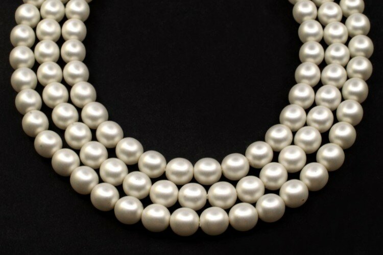 Жемчуг Preciosa, цвет 70502 матовый белый, 8мм, 10шт