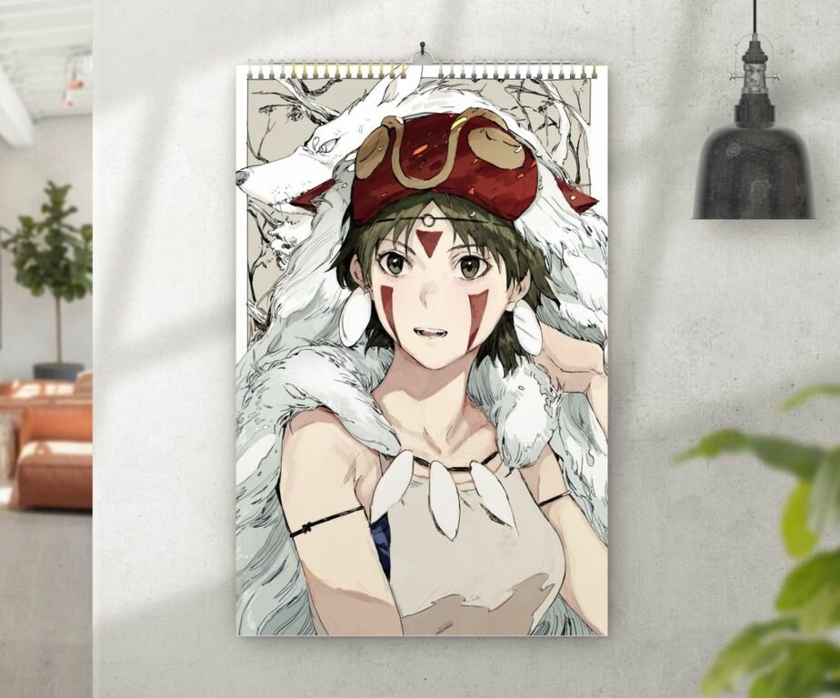 Календарь перекидной Принцесса Мононоке, Princess Mononoke №30, А4