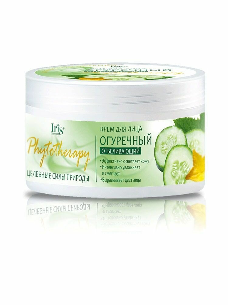 Iris Cosmetic Крем фитотерапия для лица Огуречный, 180 мл