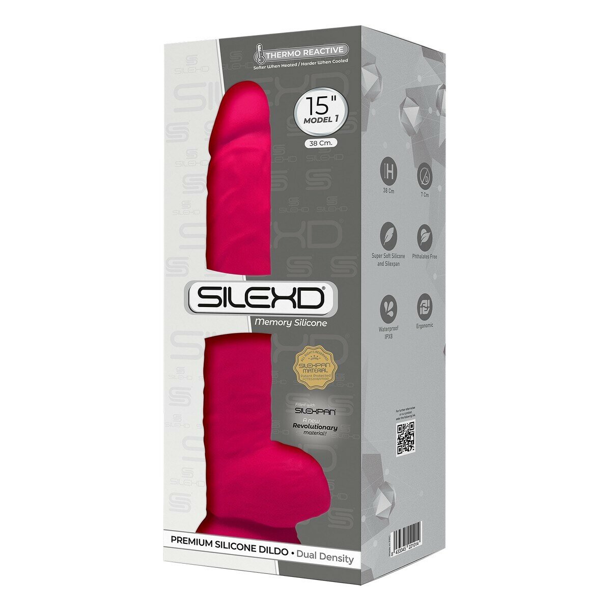 Фаллоимитатор гигант Adrien Lastic Model 7 SILEXPAN, гибкий, функция нагрева, 38 см