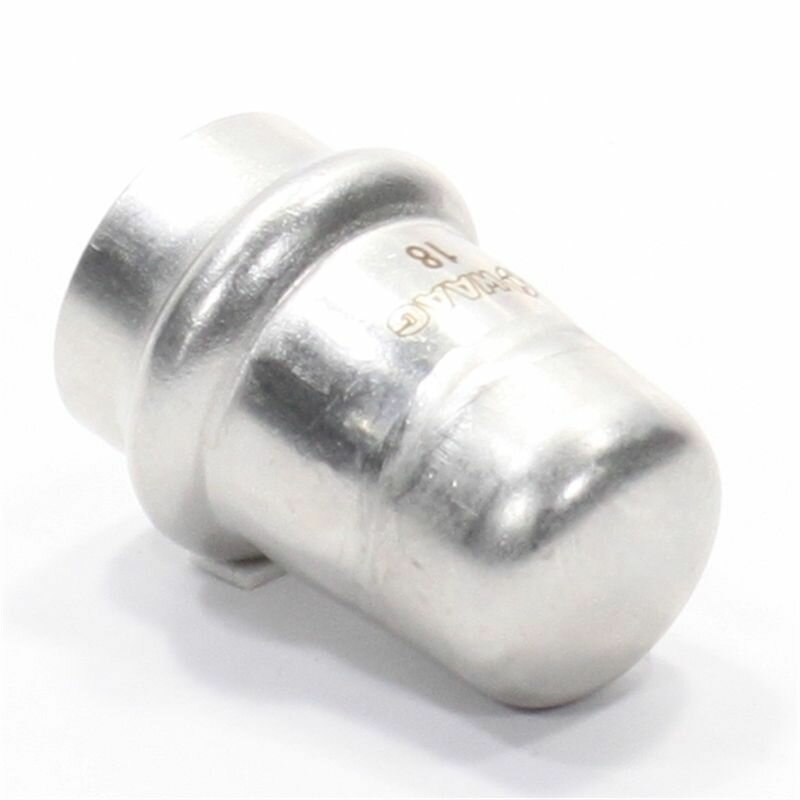 Заглушка пресс 18 мм, сталь нержавеющая, WAAG Heavy Inox, 10 штук