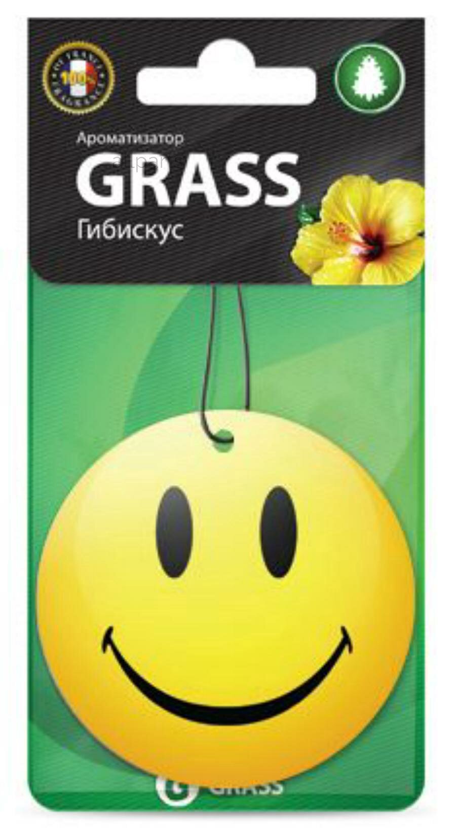GRASS ST0401 ароматизатор воздуха картонный! Smile гибискус\