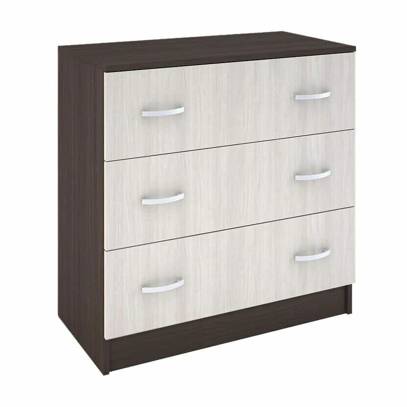 Комод 3 ящика КМ 551М «Бася», венге/дуб белфорт (800х414х766)