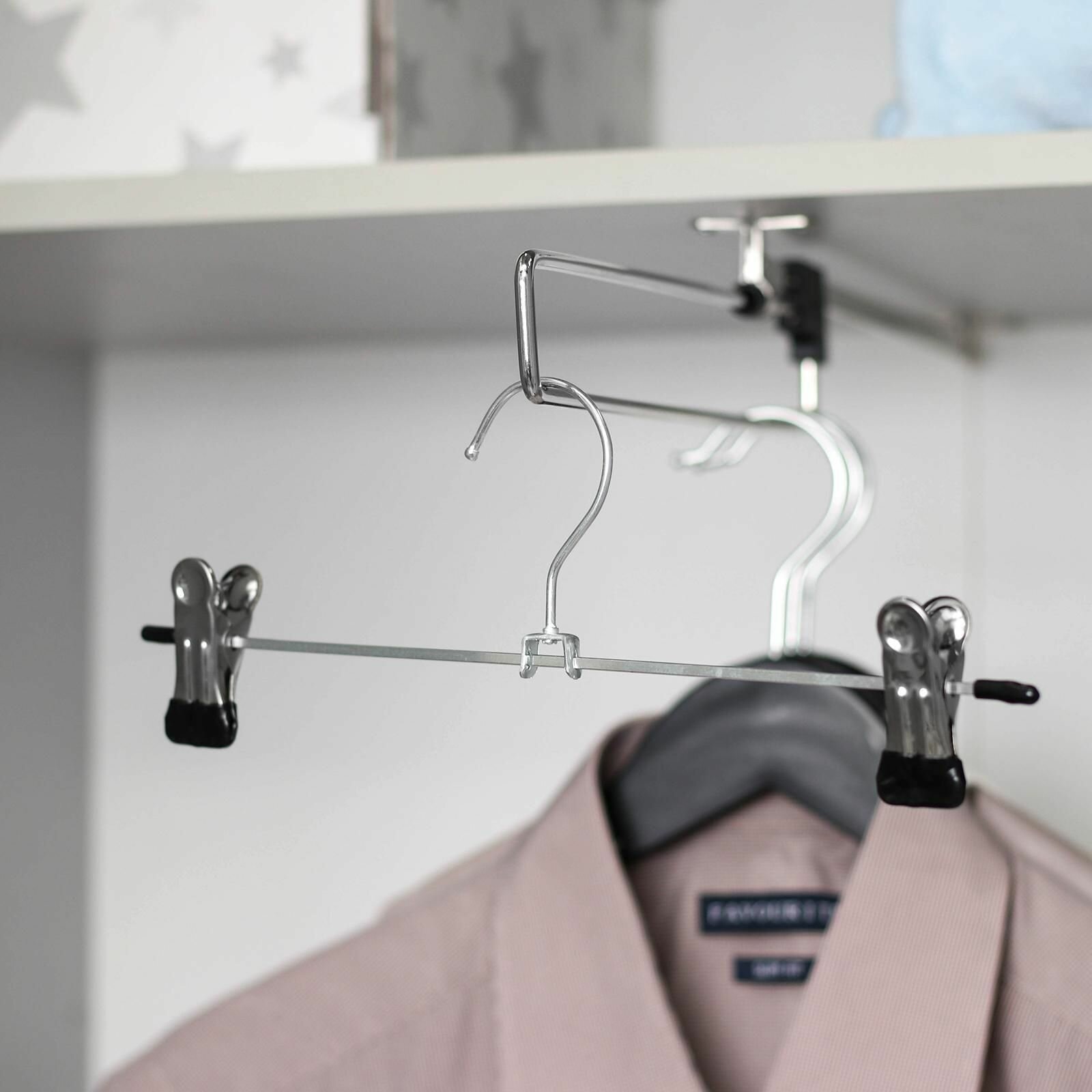 Набор вешалок с зажимами, плечики, 10 шт