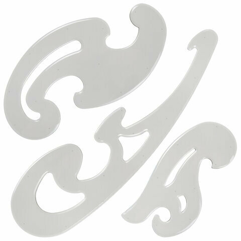 Лекало, набор 3 шт, остров сокровищ, 25 см, 17 см, 12 см, тонированные, европодвес, 210784