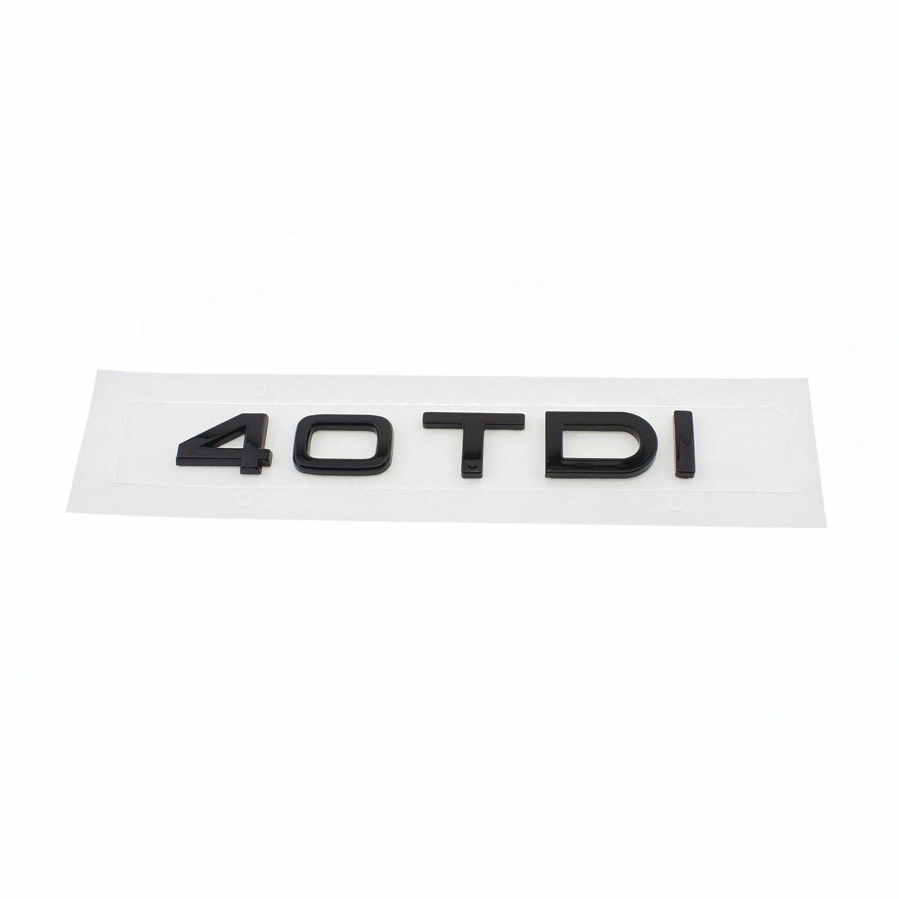 Шильдик на багажник 40 TDI черный глянец для Audi