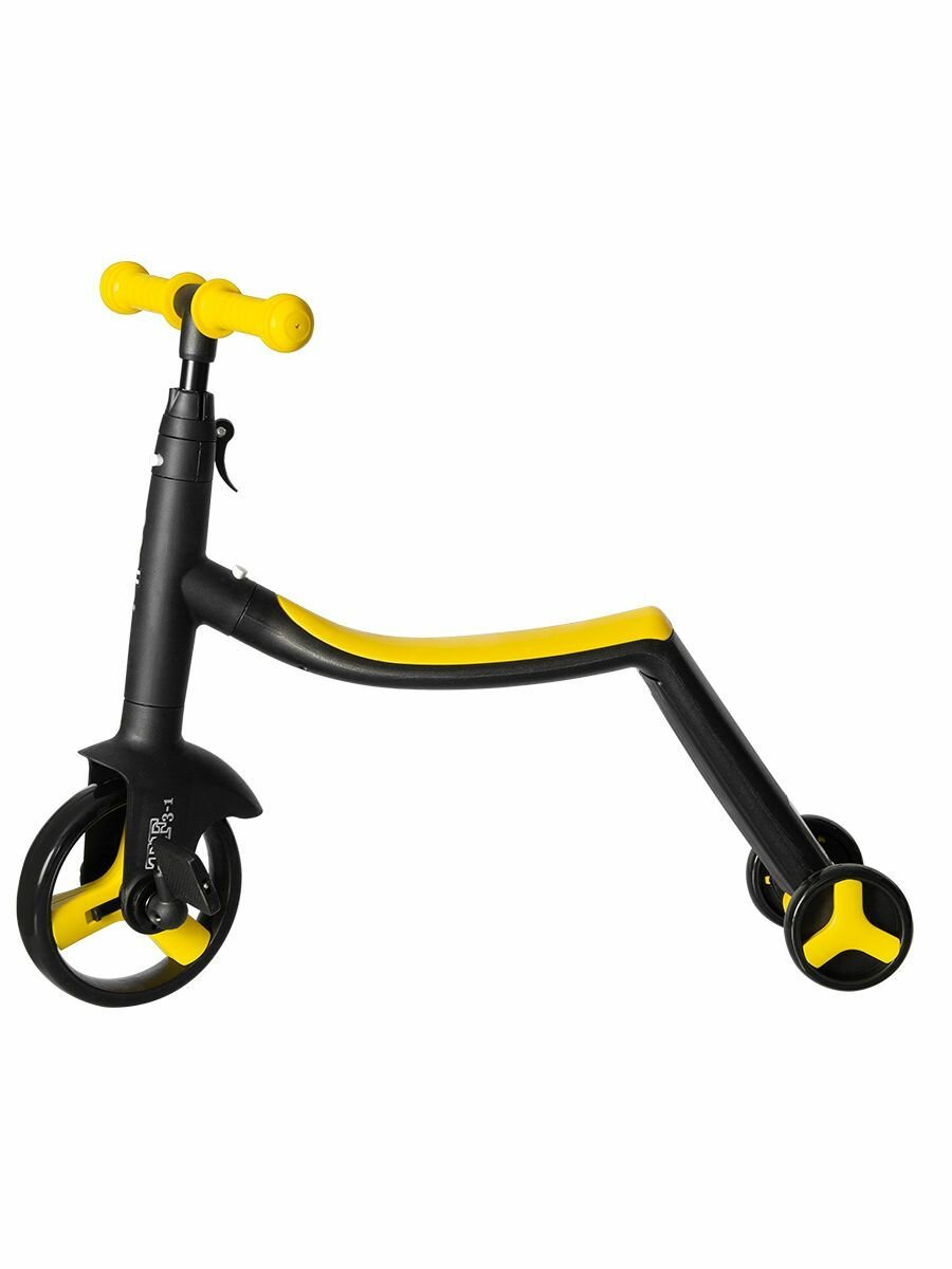 Беговел, самокат, велосипед 3 в 1 ALFA SPORT AS-018y, желтый