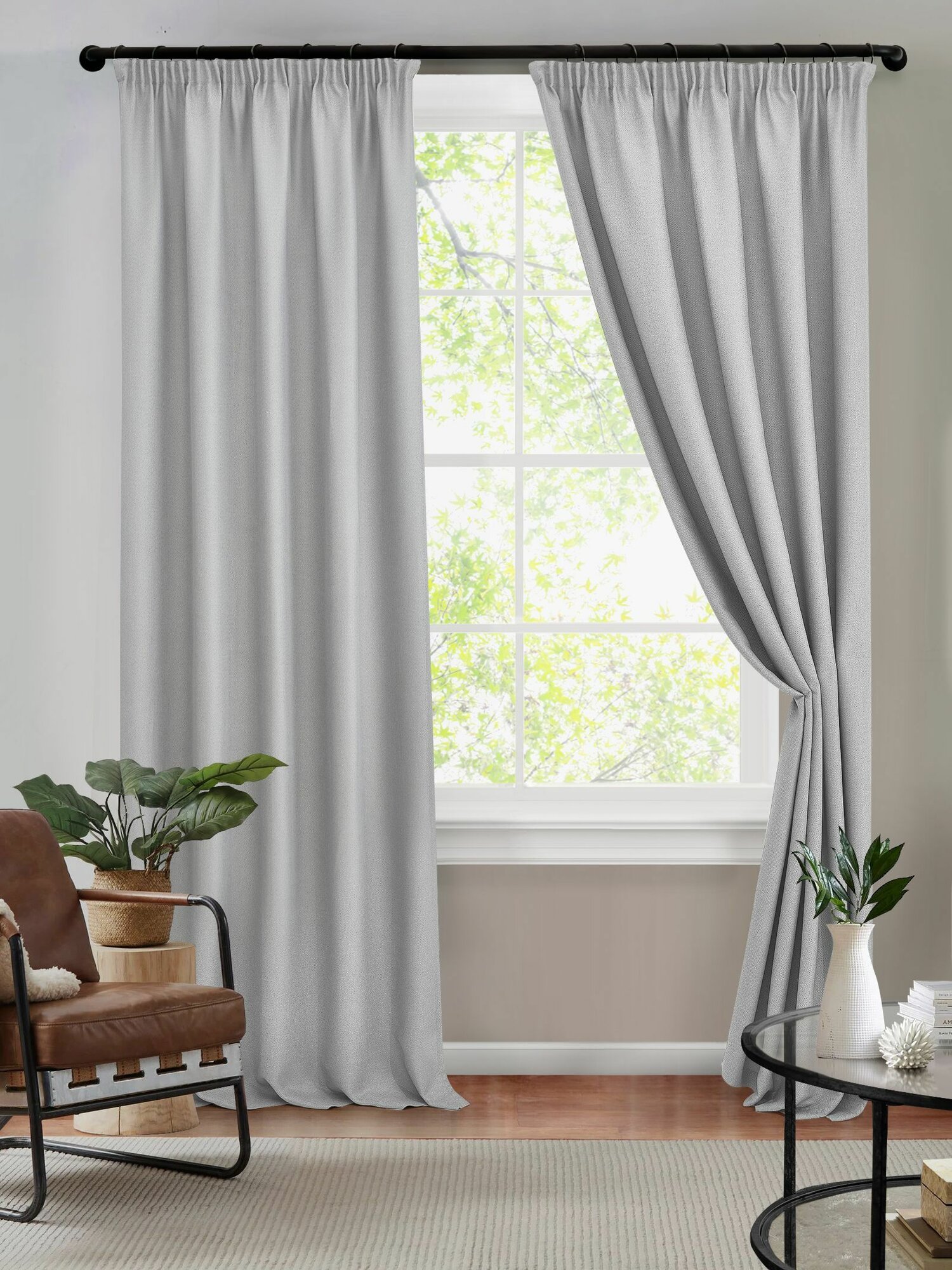 Шторы блэкаут рогожка для гостиной, детской, кухни, в спальню ,