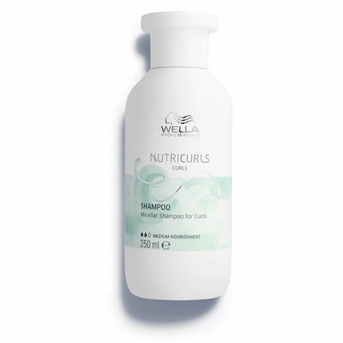 Шампунь Wella Professionals Nutricurls Micellar Shampoo for Curls, Мицеллярный шампунь для кудрявых волос, 250 мл