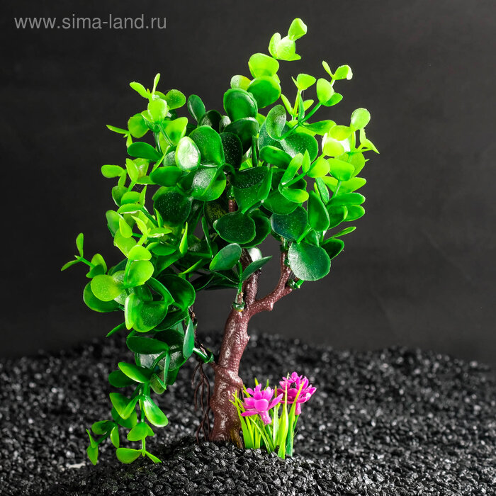Растение искусственное аквариумное, 18×11×21.5 см