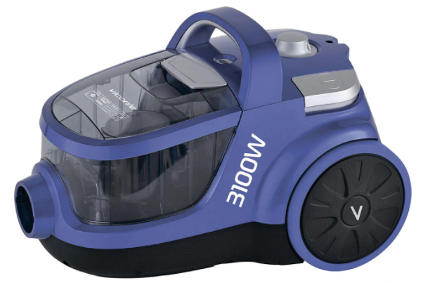 Пылесос Viconte VC-393, телескопическая труба всасывания, 600Вт, контейнер 2.2л, синий