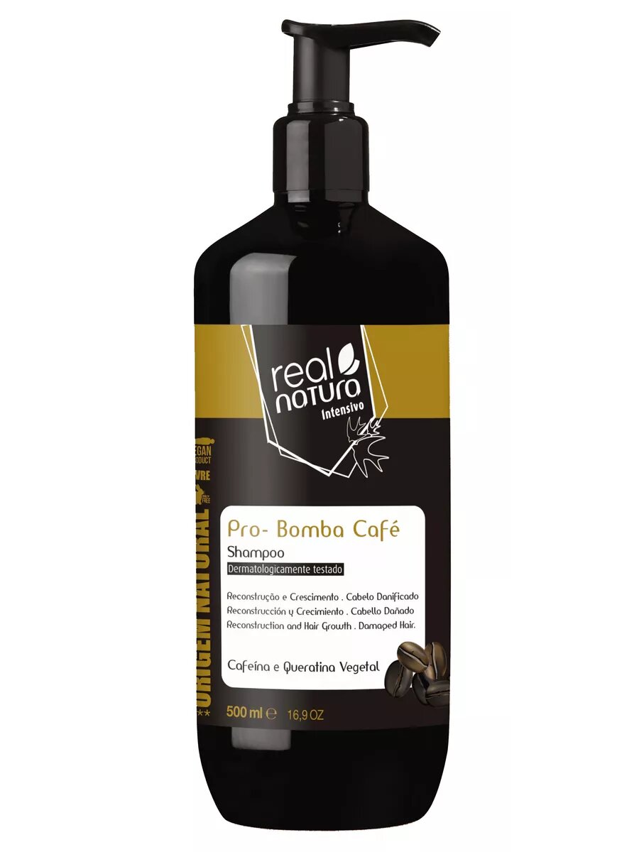 Real Natura Шампунь волос Shampoo Pro-Bomba Cafe 500 мл
