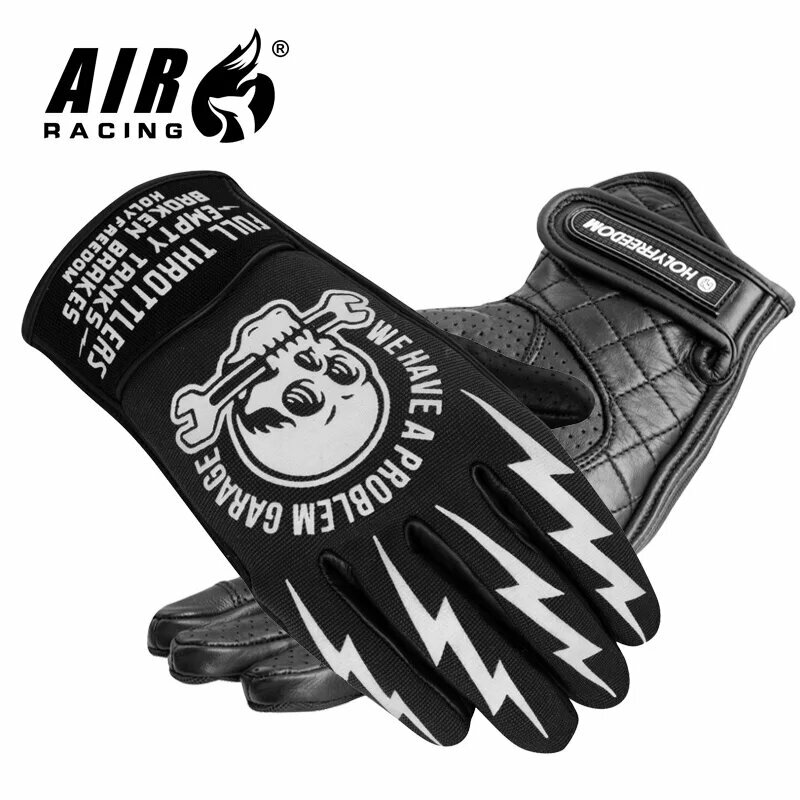 Кожаные мотоперчатки AIR RACING, размер M