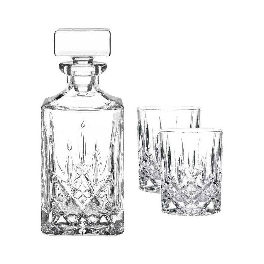 Набор для виски Nachtmann Noblesse (штоф 750мл и 2 стакана 295мл), хрусталь бессвинцовый