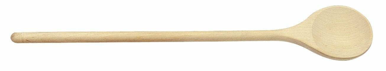 Ложка деревянная Tescoma WOODY, круглая, размер 24 см, для антипригарных покрытий