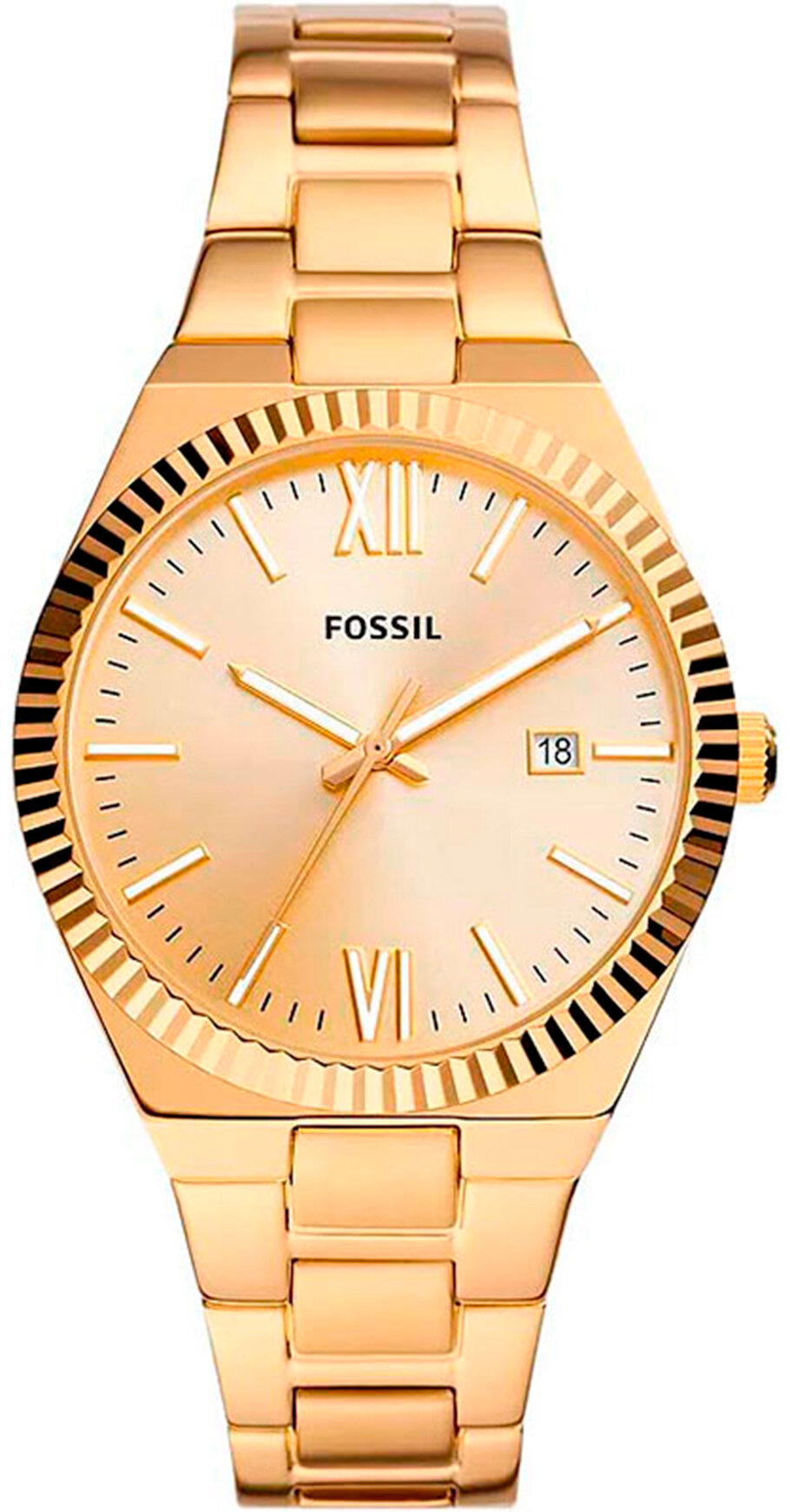 Наручные часы FOSSIL, желтое золото — фото 1