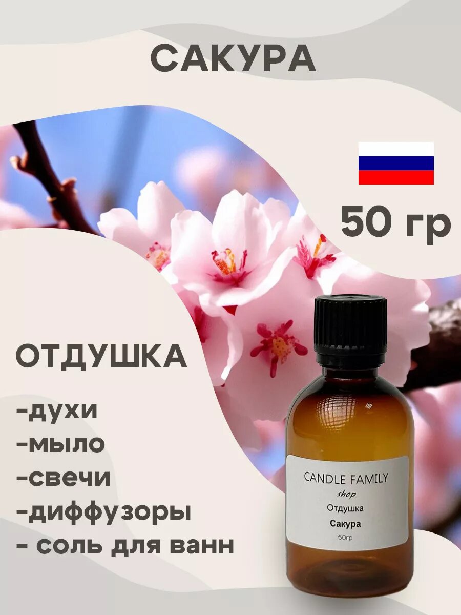 Отдушка для свечей и мыла. Ароматизатор косметический