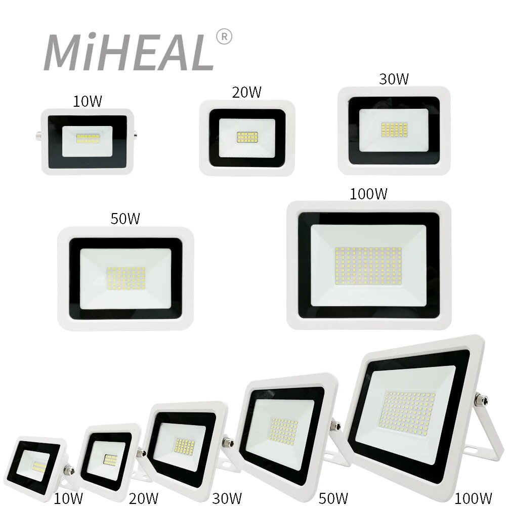 MIHEAL Прожектор 10Вт-100Вт IP68 Warm white, 50 Вт