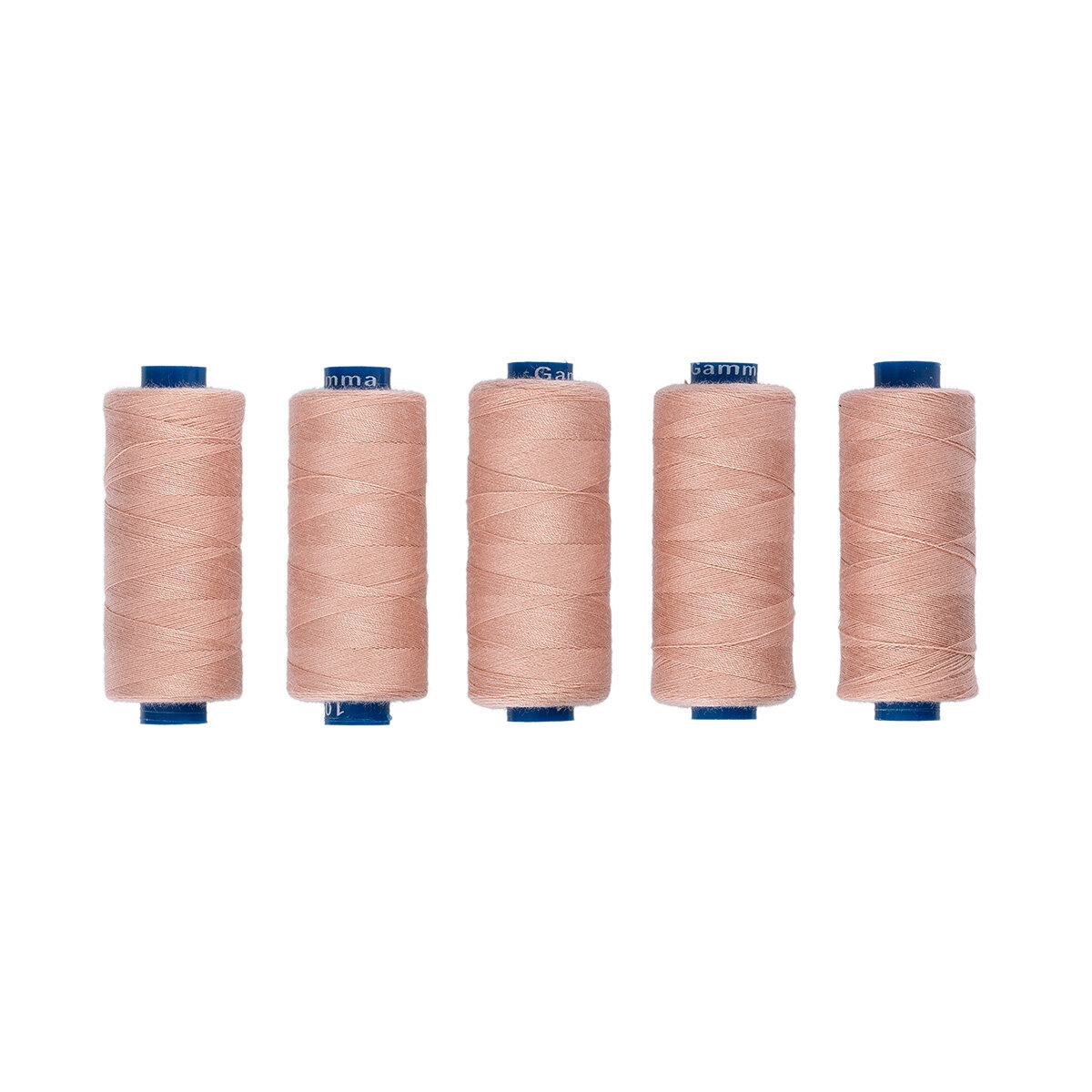 Нитки швейные 5 шт 40/2 365 м 400 я "Gamma" полиэстер №101 грязно-розовый