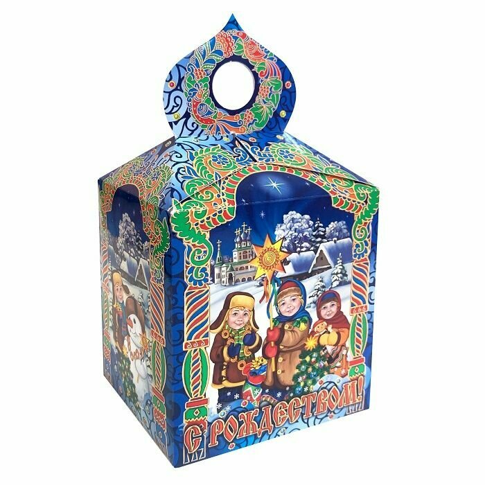 Коробки для новогодних подарков 1000 г "Купол "С Рождеством" - набор 40 шт.