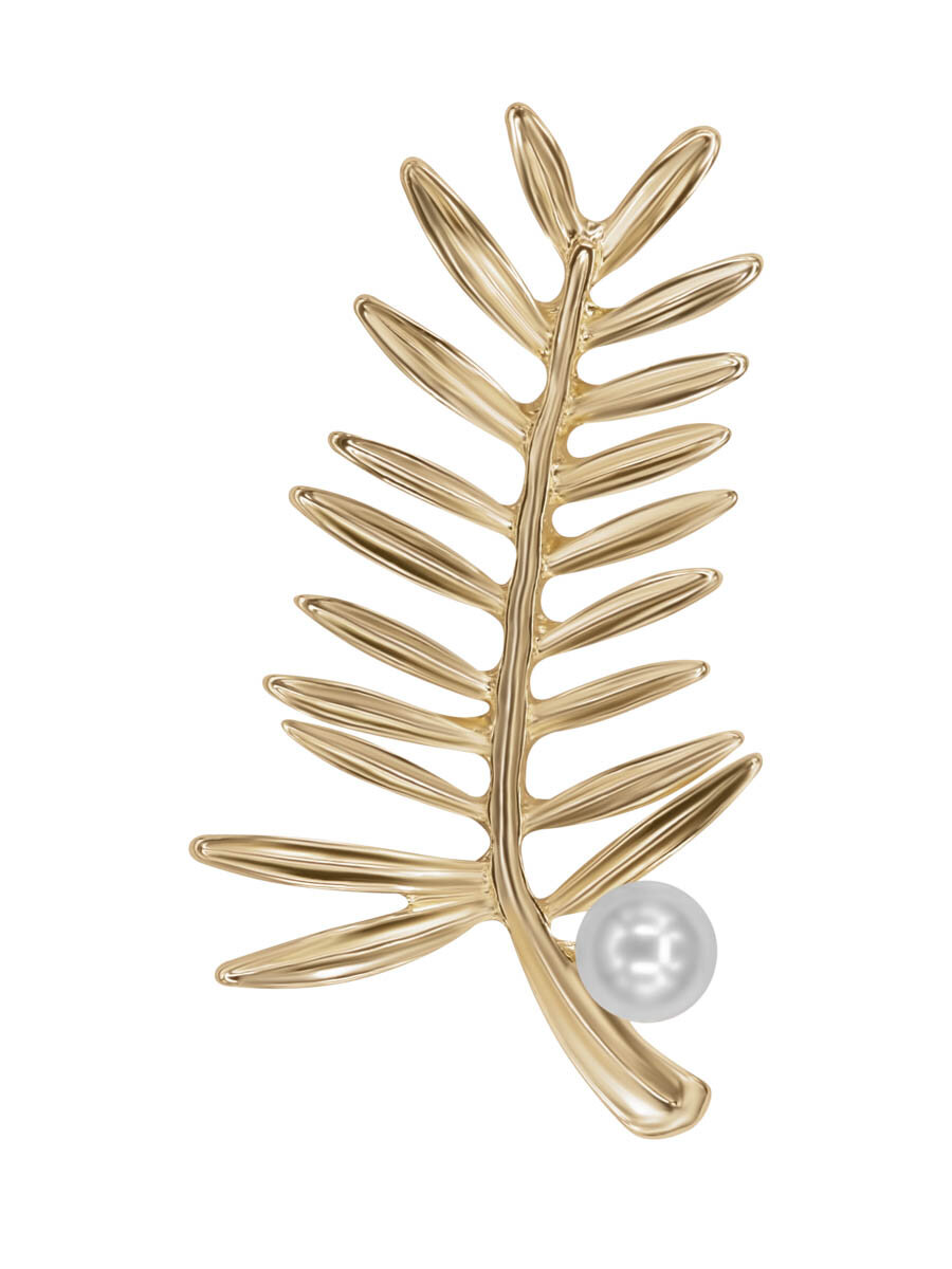 Брошь, жемчуг имитация