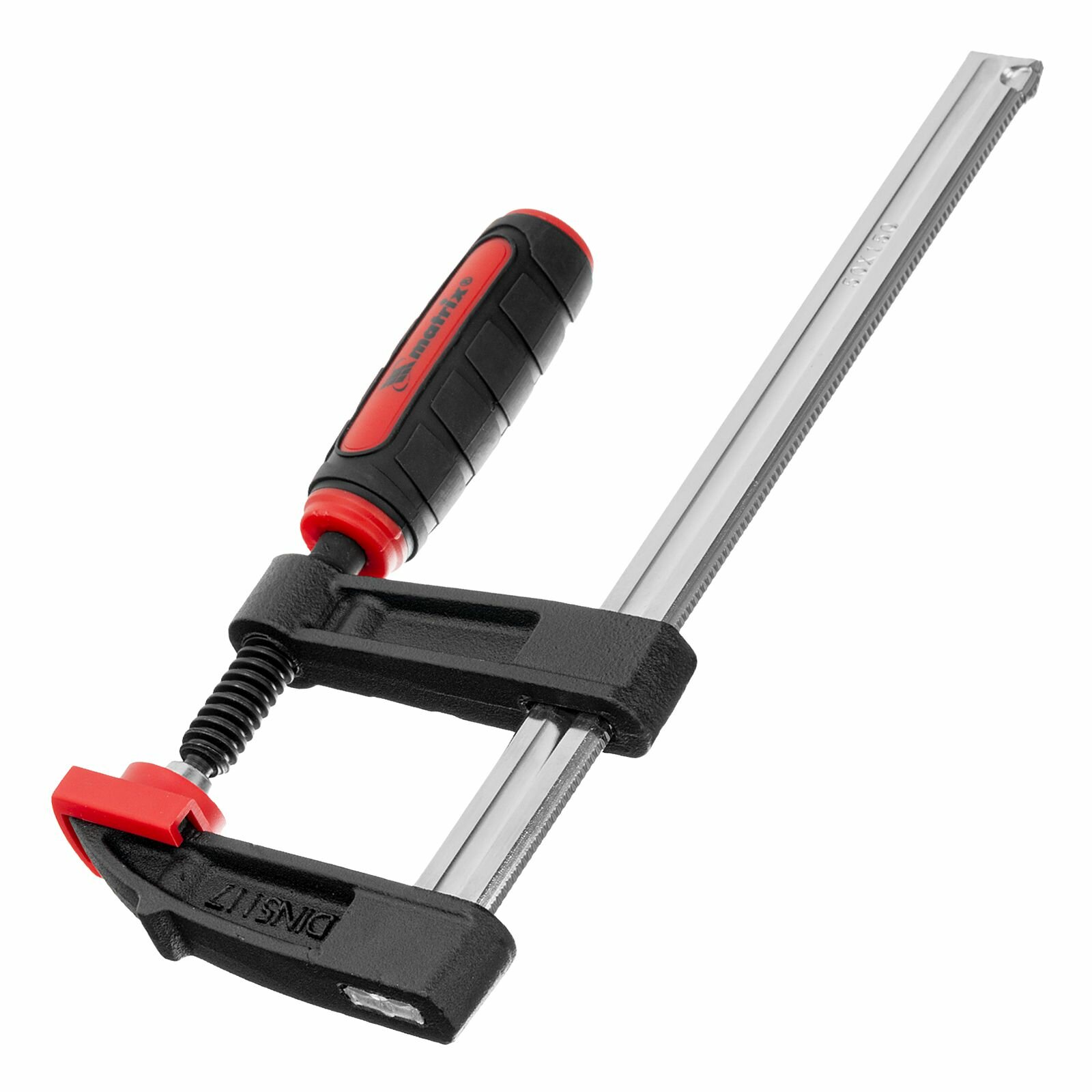 Струбцина MATRIX F-образная, размер 150х50х210 мм (20402)