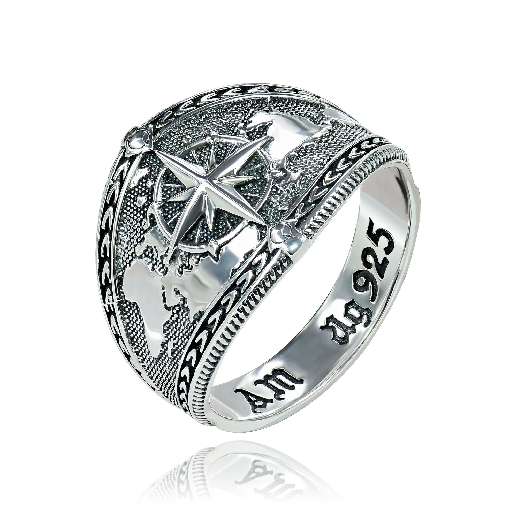 Кольцо, серебро, 925 проба