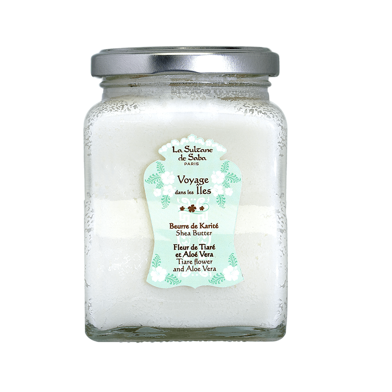 La Sultane de Saba Shea Butter TIARA FLOWERS AND ALOE VERA Масло ореха карите тиаре/алоэ вера для лица, тела, волос 300 мл