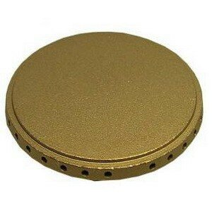 Рассекатель пламени средний (конфорка, горелка) для газовой плиты Indesit, Whirlpool D-78 мм, латунный 104207