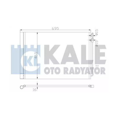 Конденсатор, кондиционер, KALE 342415 (1 шт.)