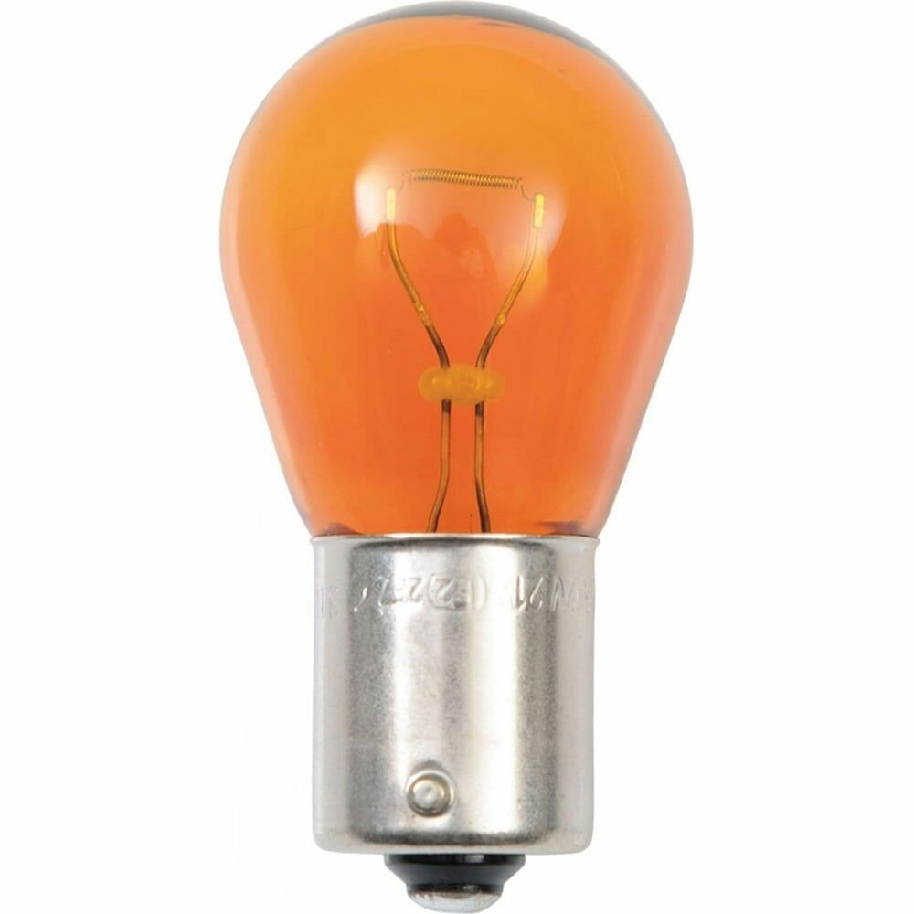 Лампа накаливания сигнальная SVS Standard +30%, PY21W, BAU15s, 3200K, 12V, 21W (цена за 1 шт.)