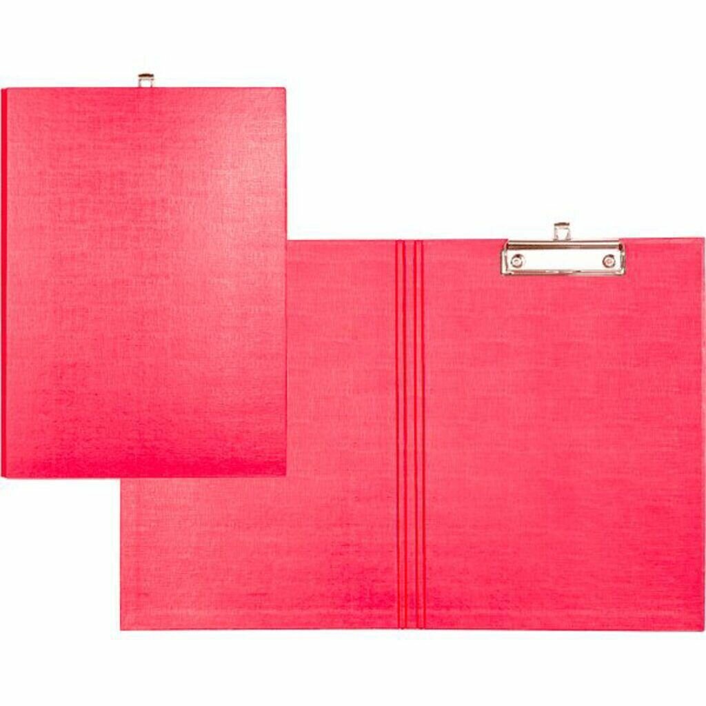 Папка-клипборд А4 красная, ПВХ 2мм
