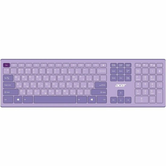Клавиатура и мышь Acer OCC205 slim беспроводные фиолетовый (ZL. ACCEE.00D)